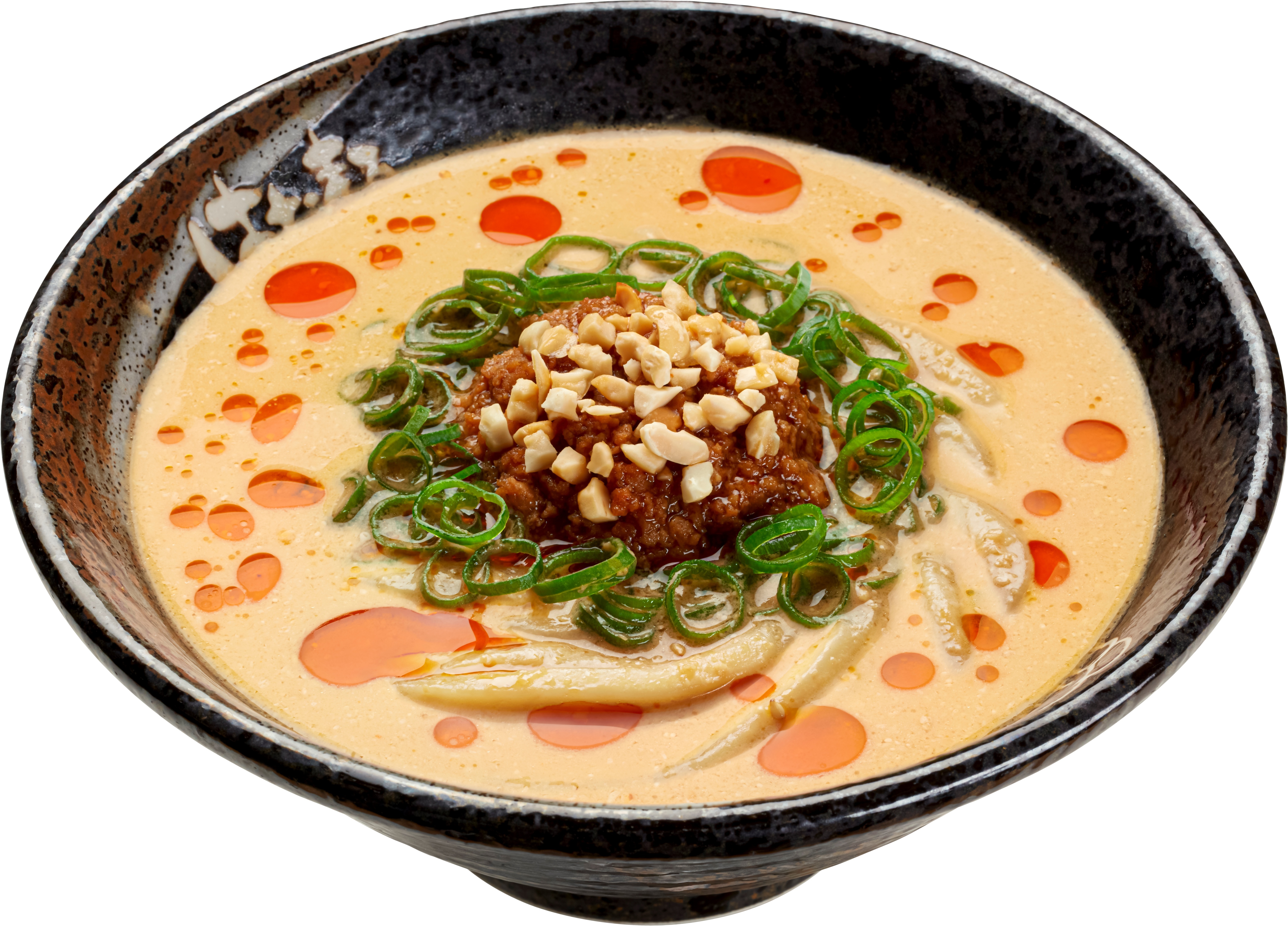 12/15〜｜大人気の「担々うどん」が進化して登場！濃厚白ごまスープにピーナッツがアクセント『はなまるうどん』 | favy[ファビー]